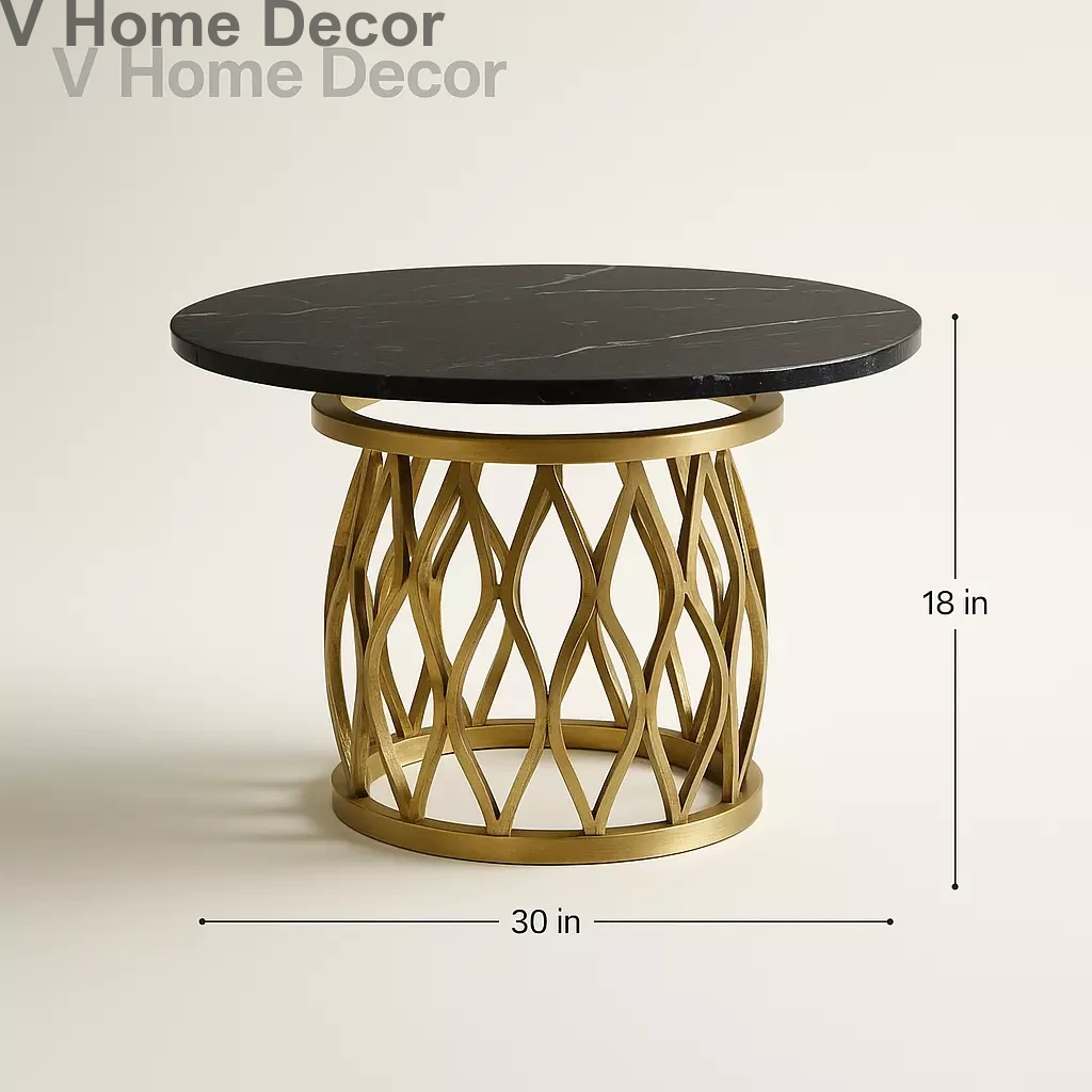 Pushpak Pedestal Coffee Table – A Floating Throne of Stone & Light – V ...
