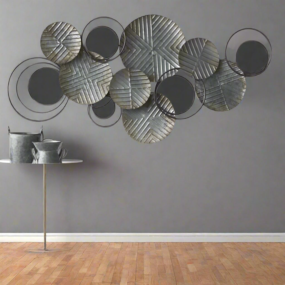 Galvanized Metal Plates Wall Decor 48*25 – V Home Decor