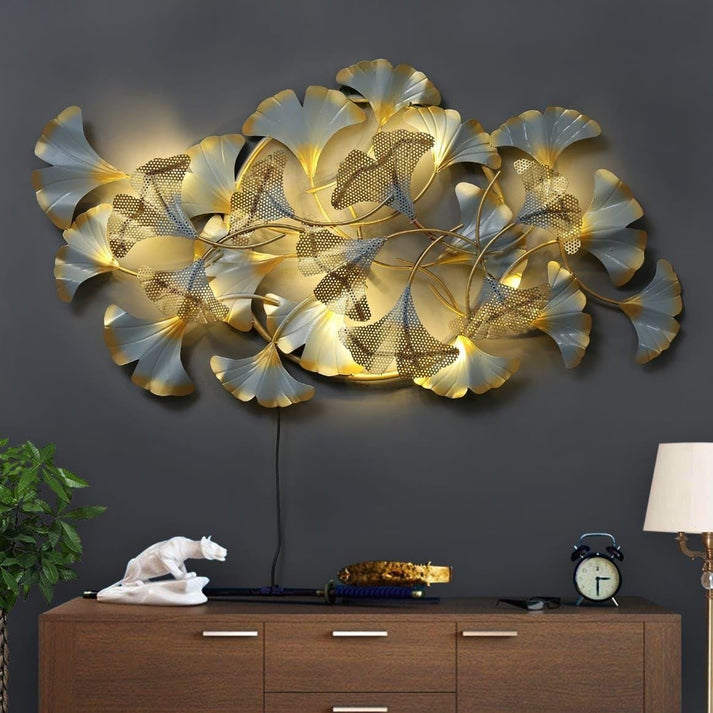 Ginkgo Golden Wall Decor - Elegant Home Accent | VHome Decor – V Home Decor