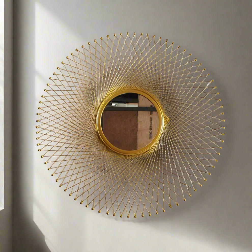 Criss Cross Mirror Wall Decor 30*30 – V Home Decor