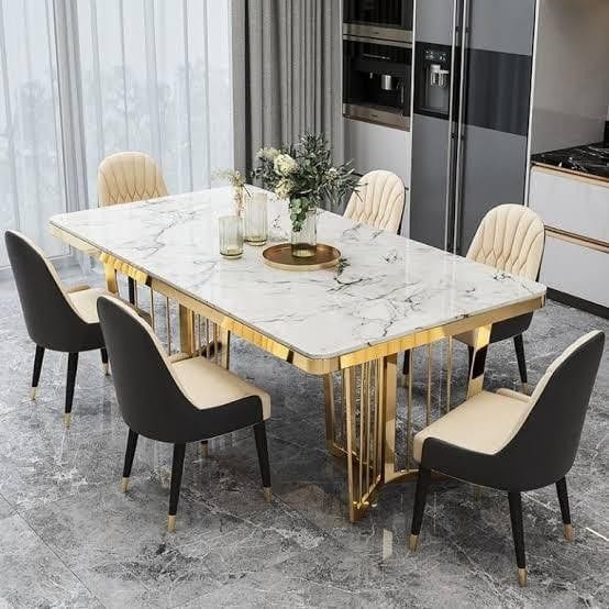 Dining Table With 6 Chairs 60*30*30 — V Home Decor